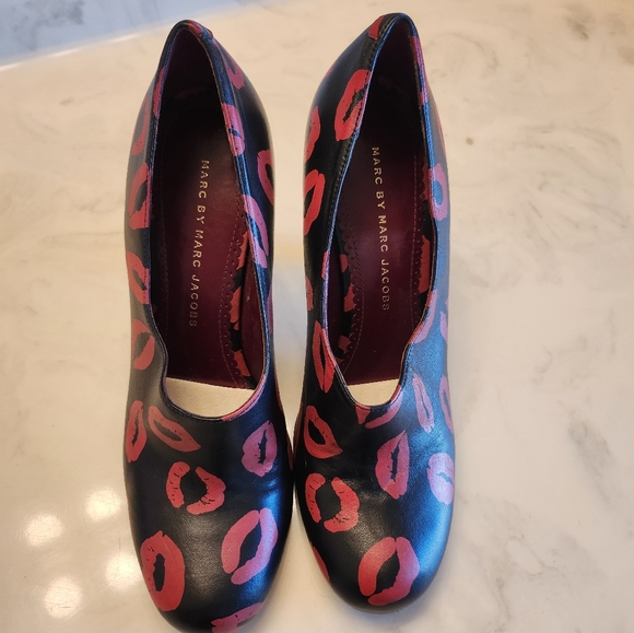 Marc By Marc Jacobs | Shoes | Marc By Marc Jacobs Red Lips Heels | Poshmark